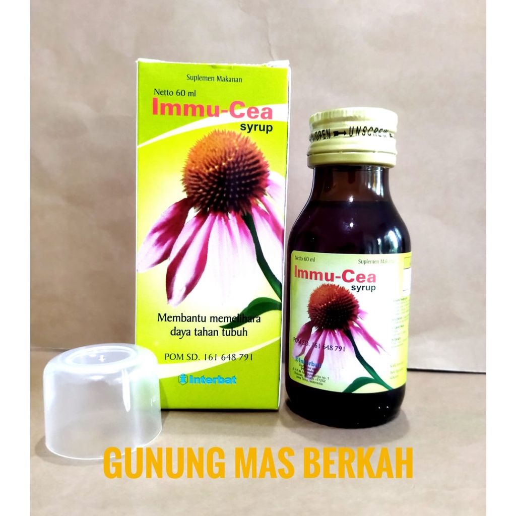 Jual IMMUCEA SIRUP 60 ML IMMU-CEA immucea immu cea Syrup 60 ML ...