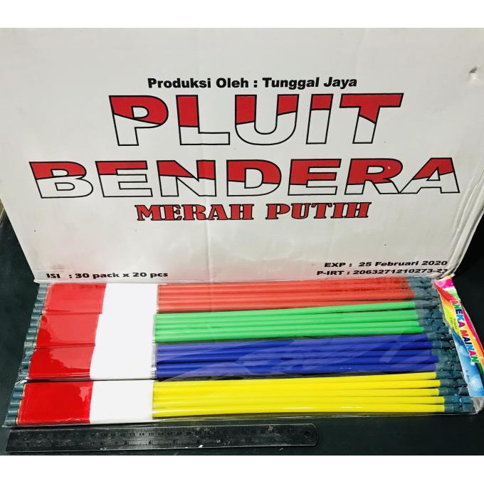 Jual Hanya Disini] Pluit Bendera Merah Putih 20 Pcs Per Pak. | Shopee ...