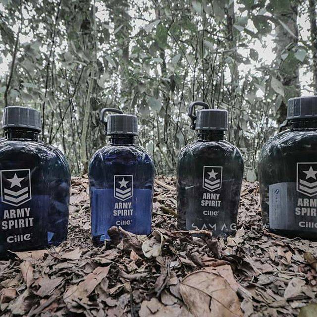 Jual Botol minum outdoor camping 650ml merk cille army | Shopee Indonesia