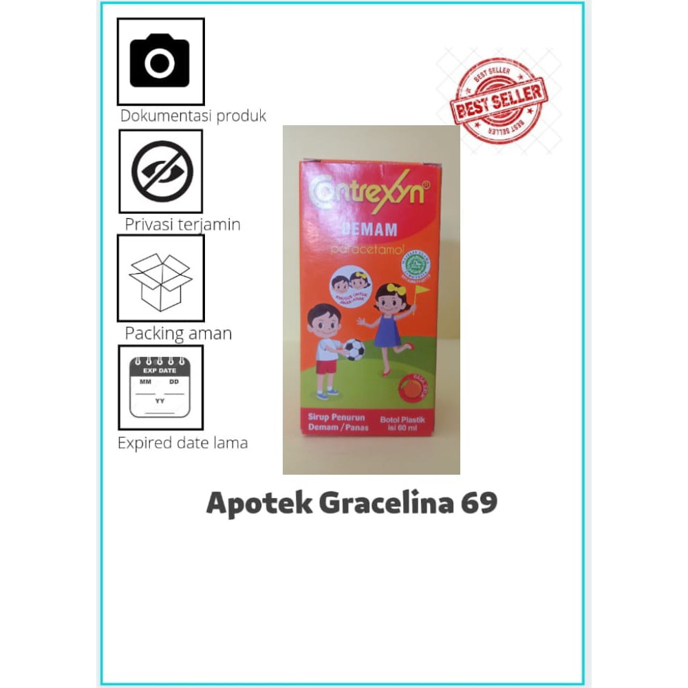 Jual Obat demam untuk anak/ Contrexyn Demam Sirup Rasa Jeruk 60 ml ...