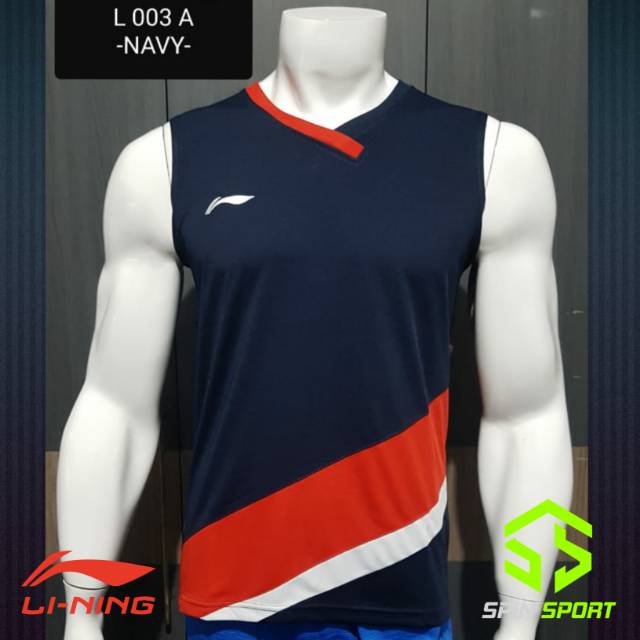Jual Kaos Singlet Lining L003A Import (Badminton / Tenis Meja) | Shopee Indonesia