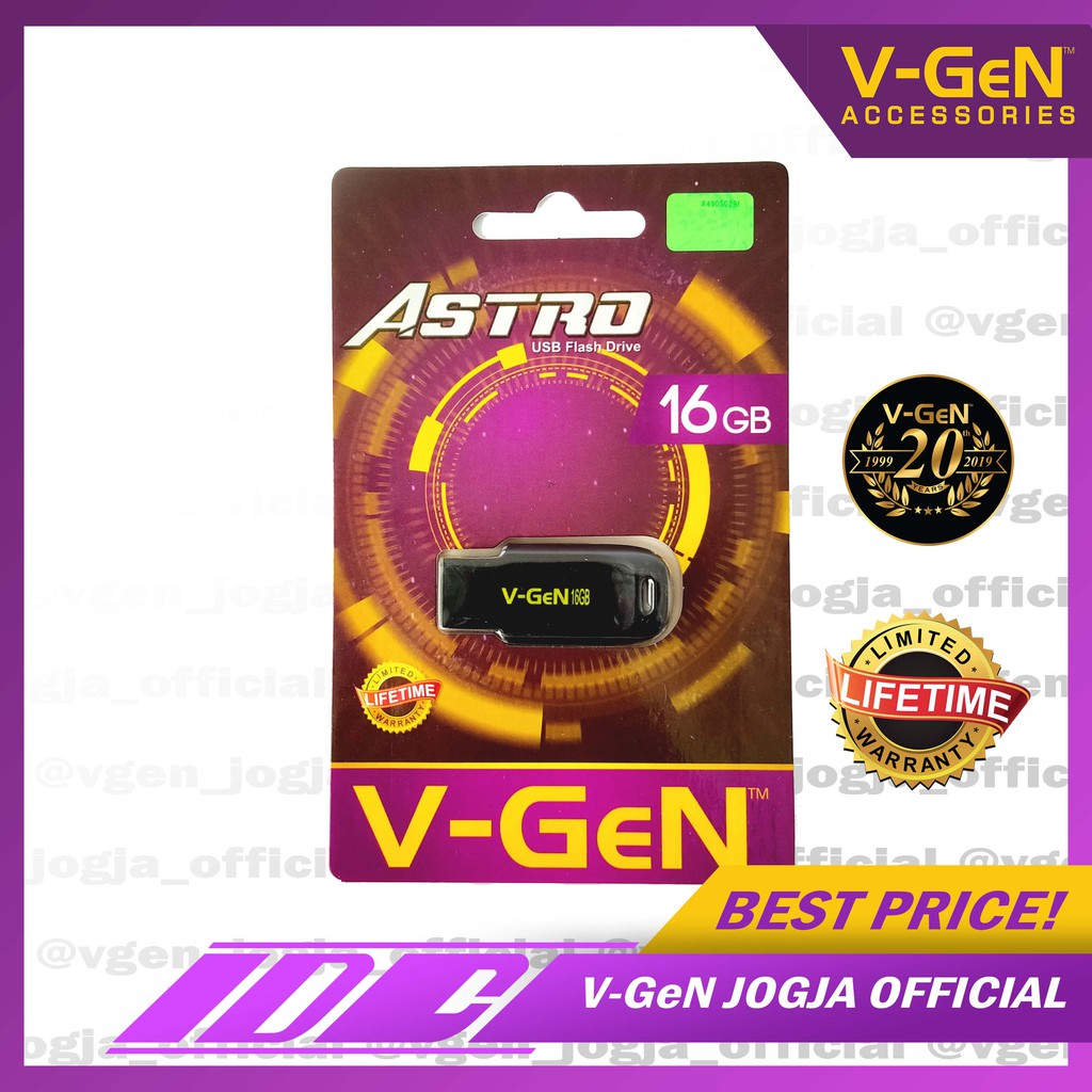 Jual Flashdisk V-GeN Astro 8GB, 16GB, 32GB, 64GB, 128GB Original ...