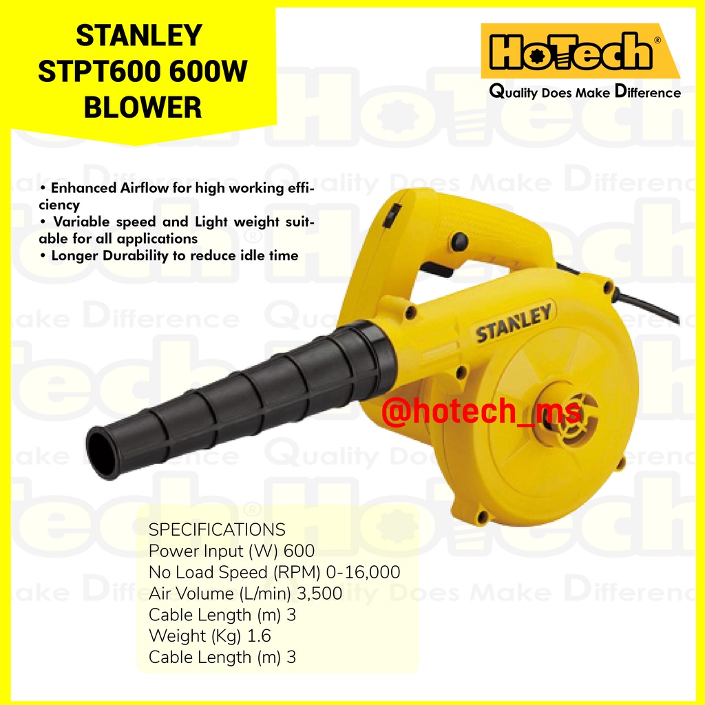 Jual STANLEY |STPT600 BLOWER| 600W BLOWER | Shopee Indonesia