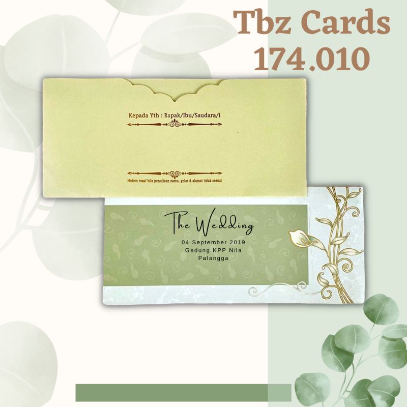 Jual TBZ Card 174.010 undangan pernikahan unik, kartu undangan ...