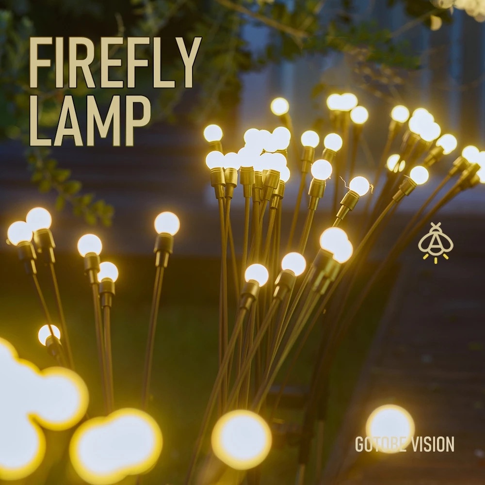 Jual 4 PCS Simulasi Firefly Solar Light Outdoor Taman Rumput Lanskap ...