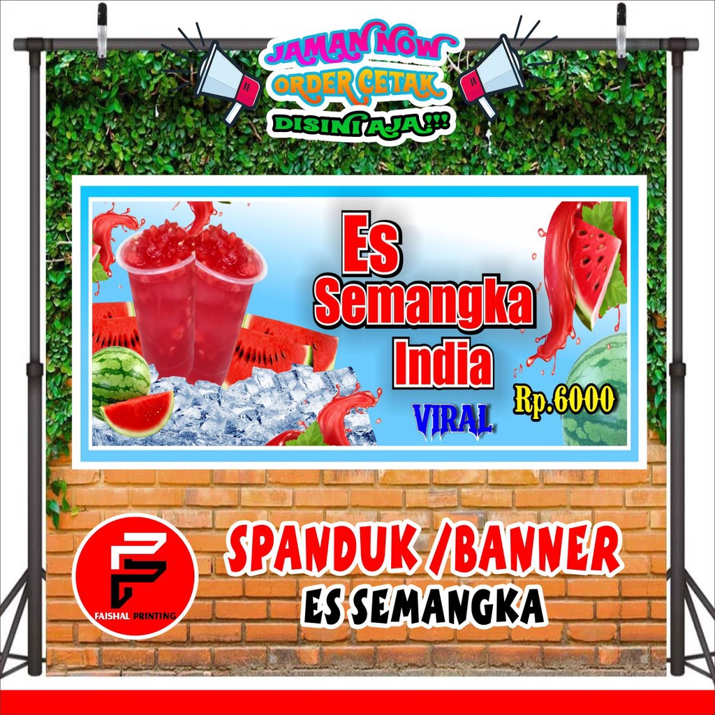 Jual Spanduk minuman es semangka ukuran 2 x 1 meter | Shopee Indonesia