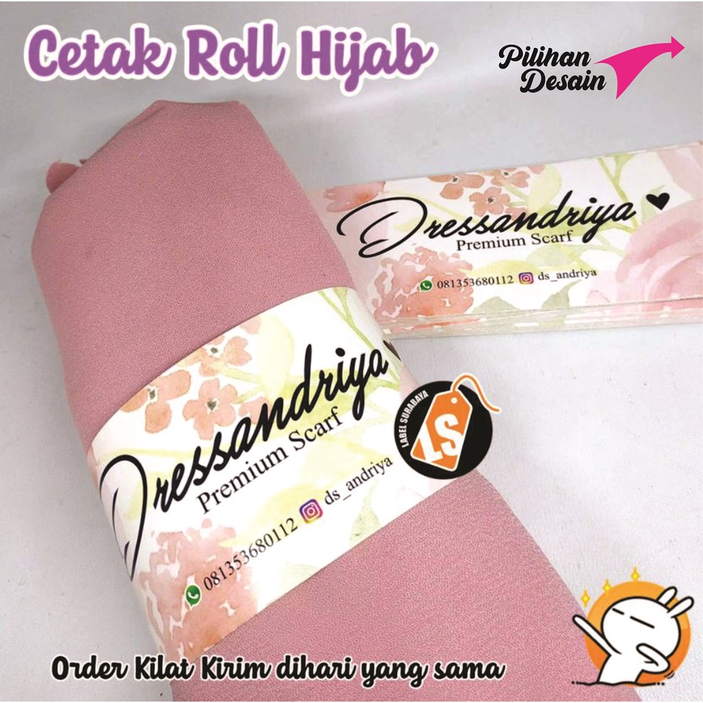 Jual CUSTOM ROLLER HIJAB | Roll Hijab | Roller Jilbab | Label Pengikat ...