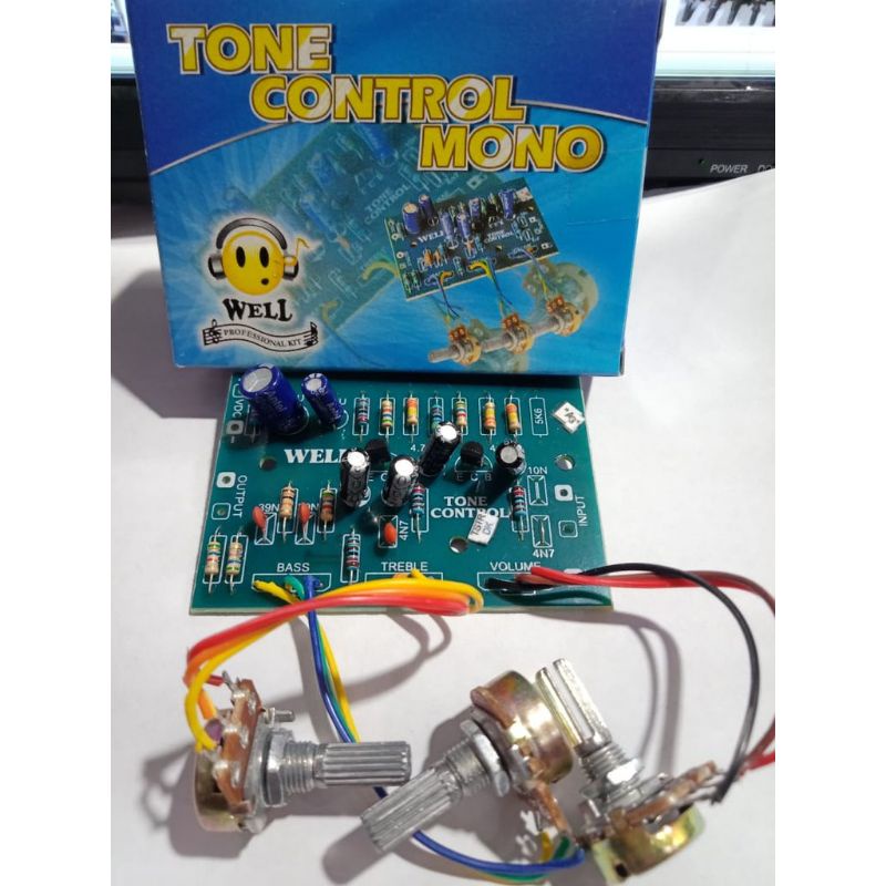 Jual TONE CONTROL MONO 2 TRANSISTOR TONE BIAS 3POT + KABEL | Shopee ...