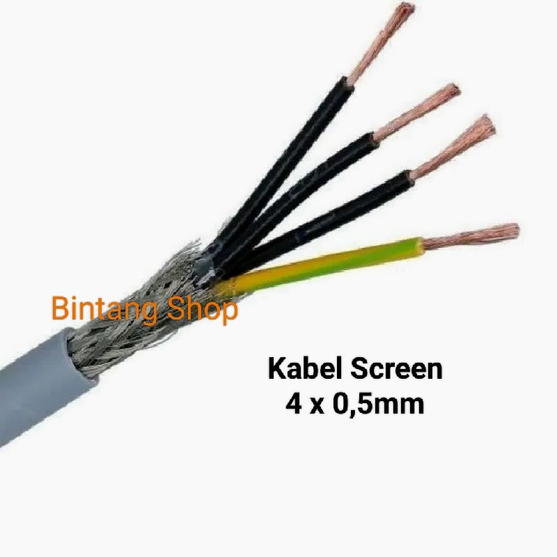 Jual Kabel Screen data 4 x 0,5mm per meter | Shopee Indonesia