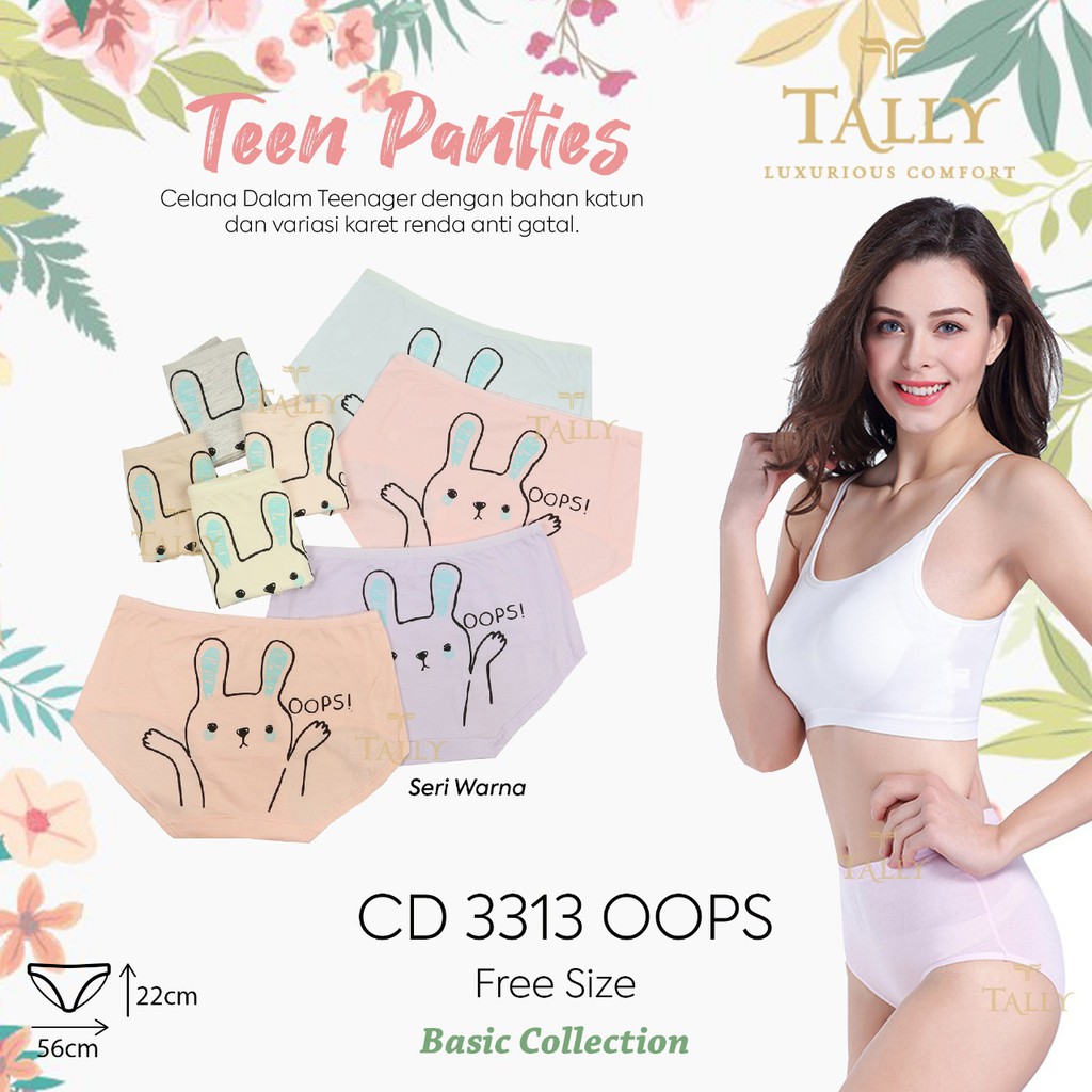 Jual Celana Dalam Teen Wanita Remaja Dewasa Tally 3313 Oops (SET 3 PCS) | Shopee Indonesia
