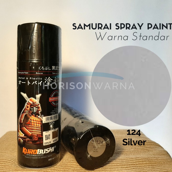 Jual Pilox Cat semprot SAMURAI PAINT - SILVER 124 | Shopee Indonesia