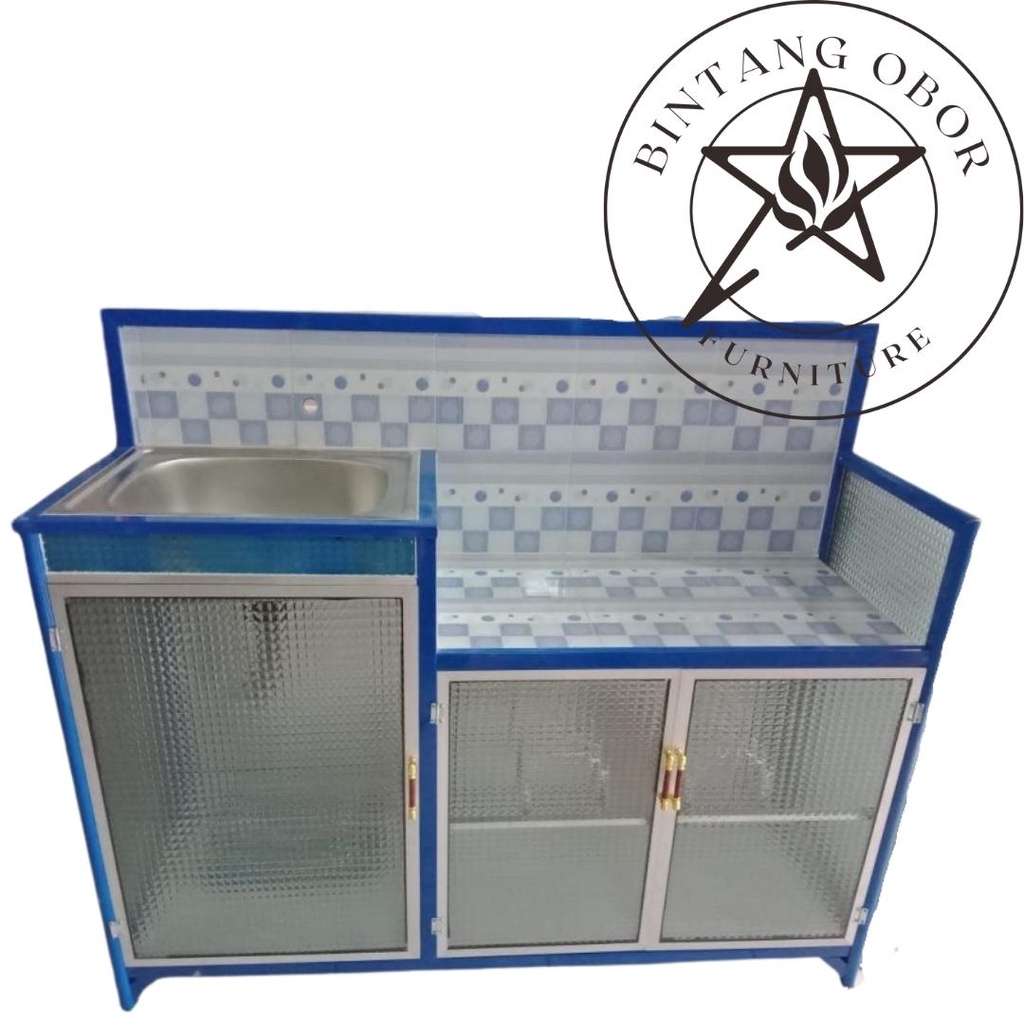 Jual Meja Kompor / Meja Wastafel / Meja cuci piring 3 Pintu | Shopee ...