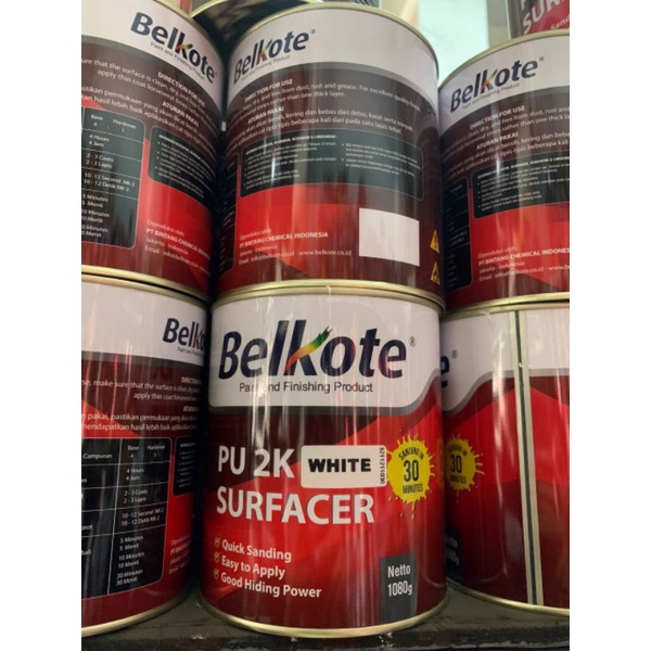Jual PAKET HEMAT THINNER BELKOTE MULTI-PURPOSE + EPOXY BELKOTE PU 2K SURFACER WHITE | Shopee ...