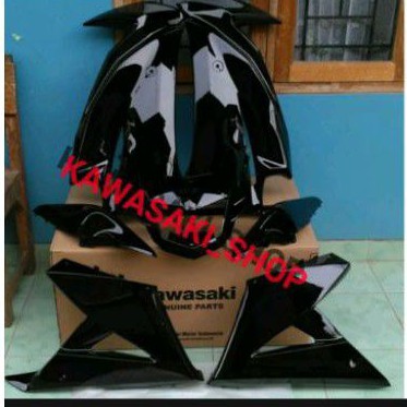 Jual fairing fering sayap ninja rr new full set hitam original kawasaki ...