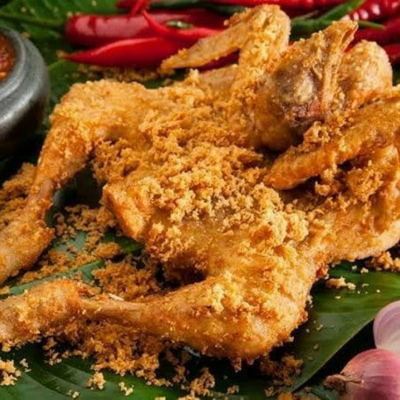 Jual ayam goreng crispy utuh 1 ekor halal seperti KFC | Shopee Indonesia