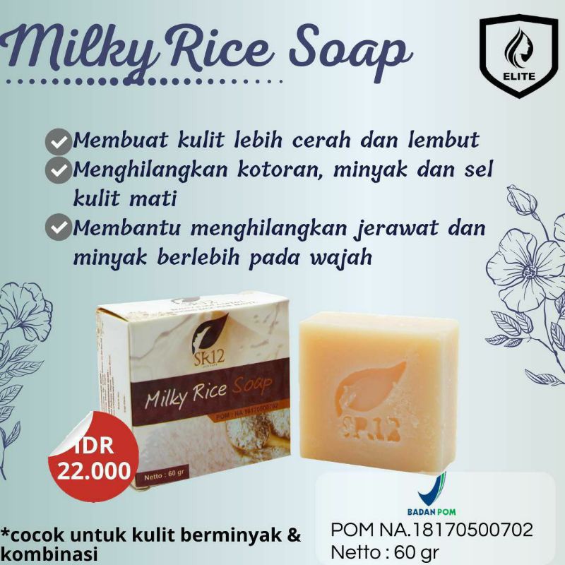 Jual MILKY RICE SOAL ( cocok untuk kulit berminyak dan kombinasi ...