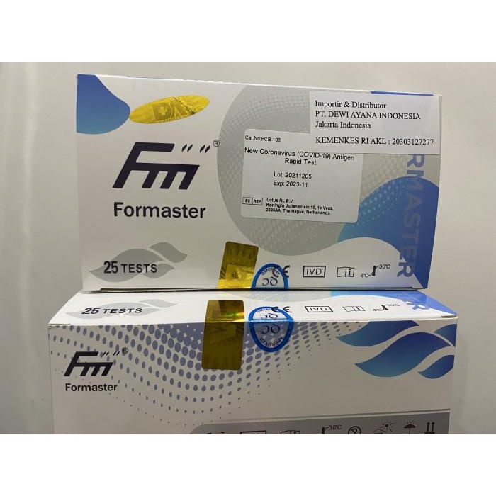 Jual Antigen 1 Box (25Set) Formaster Antigen Nasal & Naso Akl ...