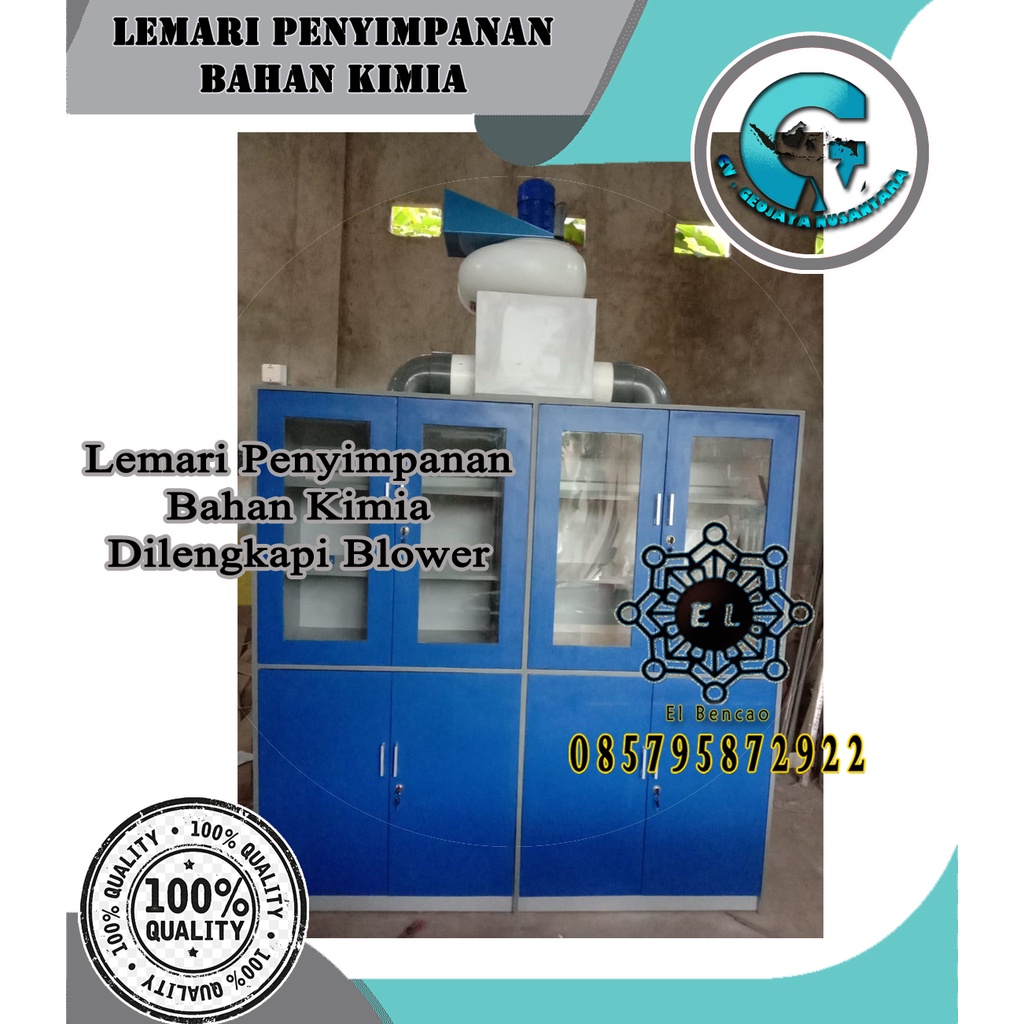 Jual Lemari Penyimpanan Bahan Kimia + blower Double Set | Shopee Indonesia