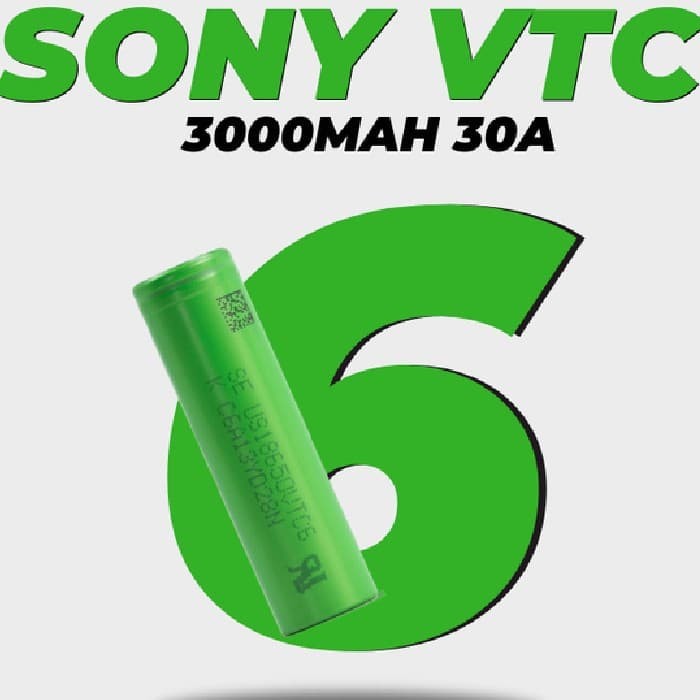 Jual Battery 18650 Sony VTC 6 3000mAh 3.7V | Shopee Indonesia