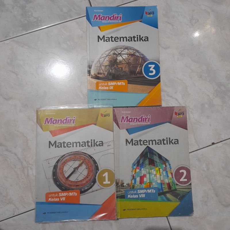Jual Buku Mandiri Erlangga Matematika Kelas 7,8,9 (Preloved) | Shopee Indonesia