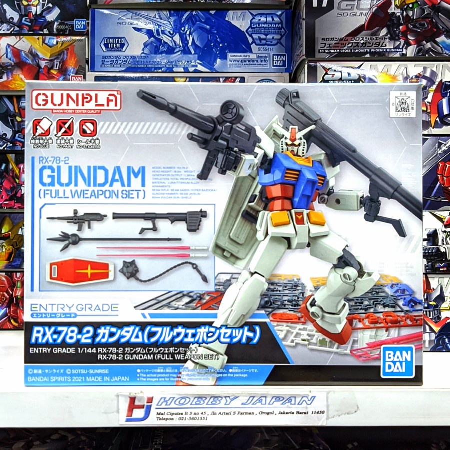 Jual Entry Grade RX-78-2 Gundam Full Weapon Set | Shopee Indonesia