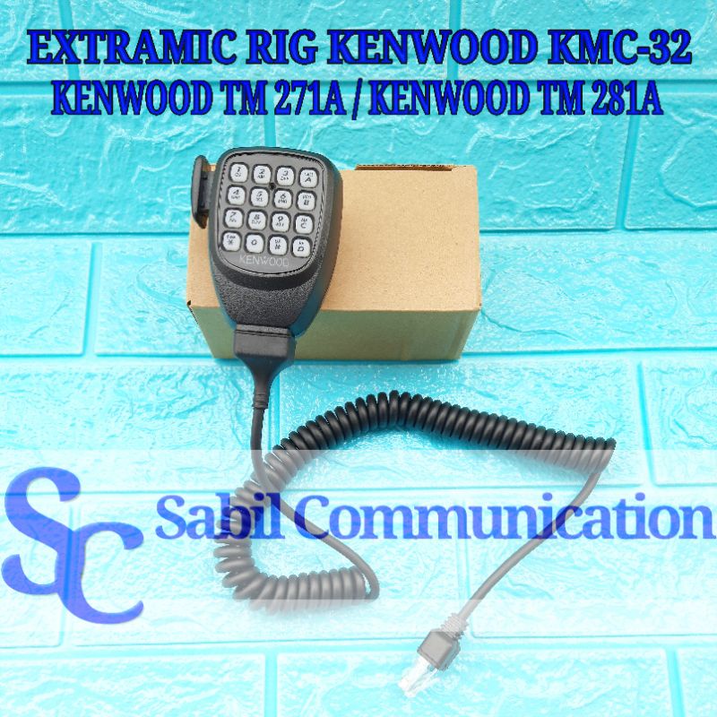 Jual EXTRAMIC RADIO KENWOOD TM281 TM271A KMC32 PTT MIC RIG KENWOOD TM ...