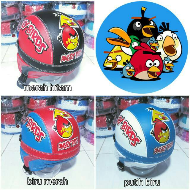 Jual Helm anak retro karakter angry bird | Shopee Indonesia