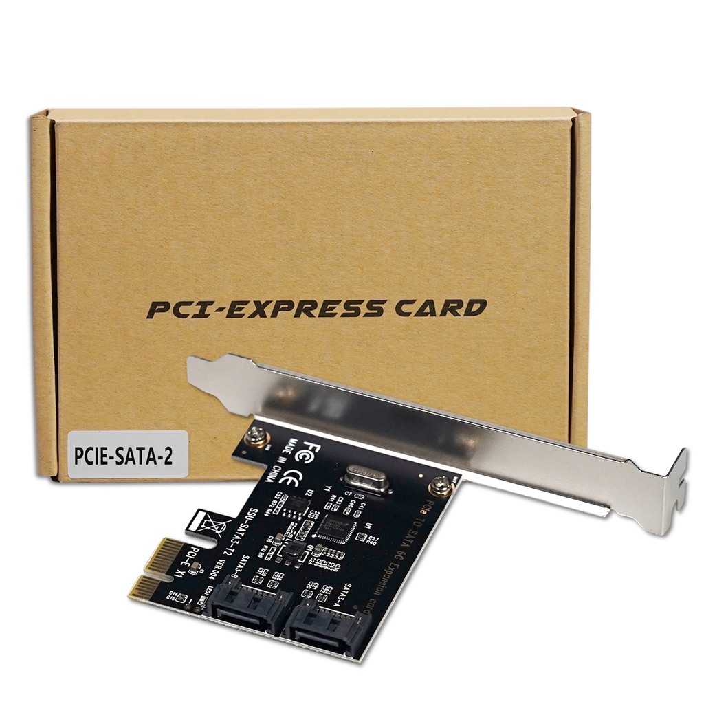 Jual PCIE PCI-E PCI Express 2 Port SATA 3.0 Expansion Card Adapter PC ...