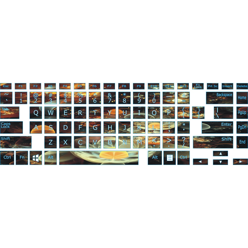 Jual sticker keyboard laptop english full keyboard bermacam font huruf ...
