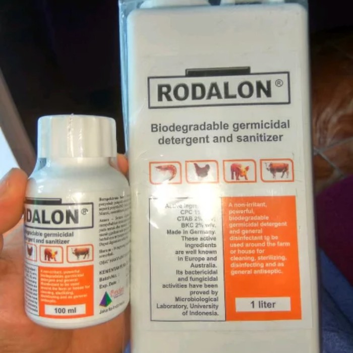 Jual RODALON DISINFEKTAN KANDANG HEWAN PETERNAK KELINCI DOMBA KERBAU ...