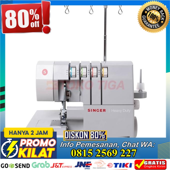 Jual SINGER 14HD854 HEAVY DUTY + BONUS ( Mesin Obras dan Neci ...