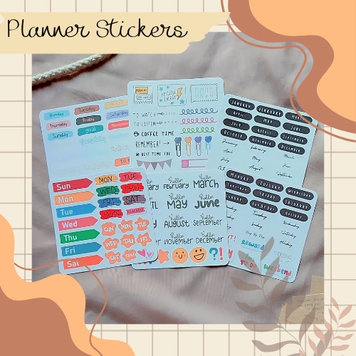 Jual Planner Stickers | stiker planner | weekly Planner | stiker jurnal ...