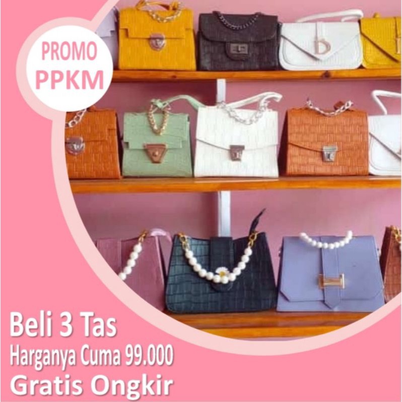 Jual PROMO SPESIAL 3 TAS HARGA 99.000 (RANDOM) | Shopee Indonesia