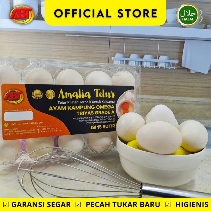 Jual ABT - Telur Ayam Kampung TRIYAS OMEGA Grade A PREMIUM Garansi ...