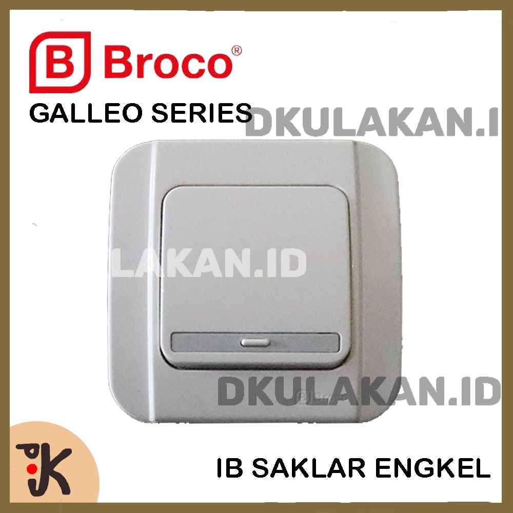 Jual BROCO GALLEO IB SAKLAR HOTEL ENGKEL PUTIH WHITE G163 G16355S INBOW | Shopee Indonesia