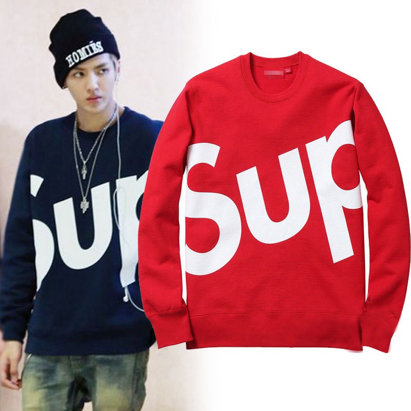 Jual sweater distro outlet kpop kriss SUP style collection | Shopee Indonesia