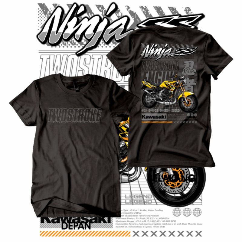 Jual Kaos Motor Kawasaki Ninja Kaos Motor Ninja Two Stroke Kaos Ninja ...