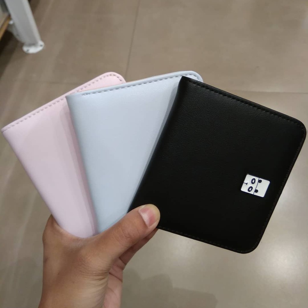 Jual Miniso Official Black & White Animal Women's Double-fold Wallet ...