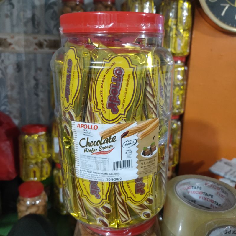Jual APOLLO Biskuit Coklat Berkrim | Shopee Indonesia