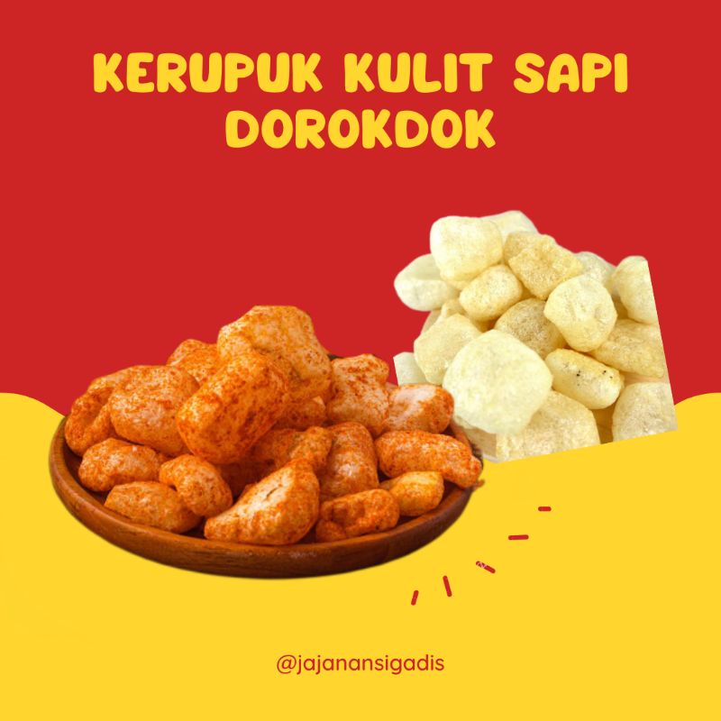 Jual KERUPUK KULIT SAPI DOROKDOK || ASLI GARUT | Shopee Indonesia