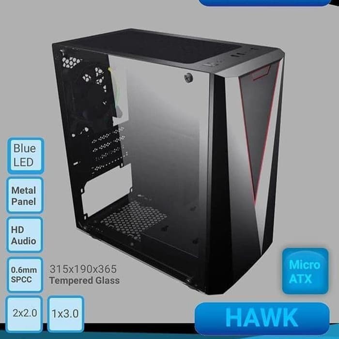 Jual casing - SADES Hawk Micro ATX Case | Shopee Indonesia