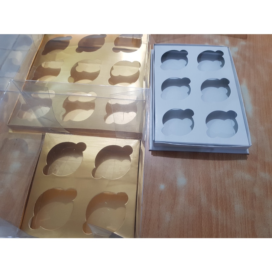 Jual Mika cupcake isi 9 GOLD box cupcake muffin packaging cake box ...