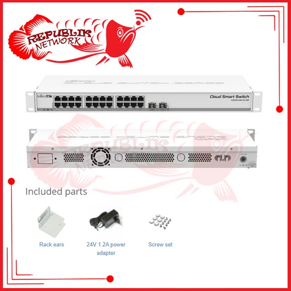 Jual MikroTik CSS 326 24G 2S+ RM CSS326-24G-2S+RM | Shopee Indonesia