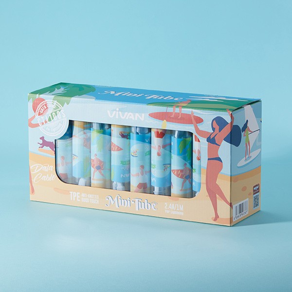 Jual VIVAN CTL100S Colorful Iphone Lightning Tube Kabel Data 1 Box ...