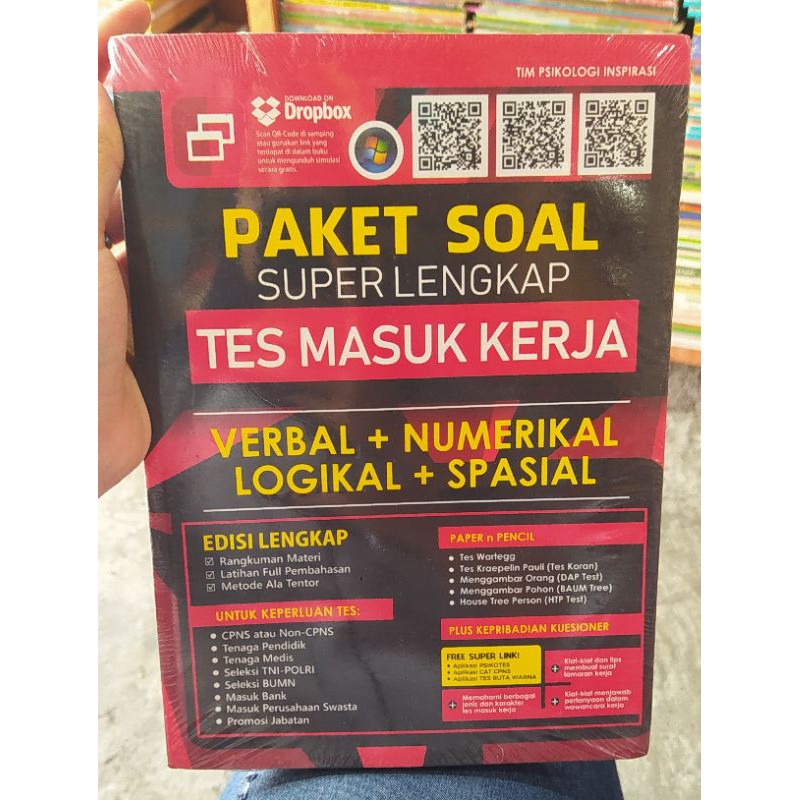 Jual PAKET SOAL TES MASUK KERJA VERBAL+ NUMERIKAL +LOGIKA+SPASIAL ...