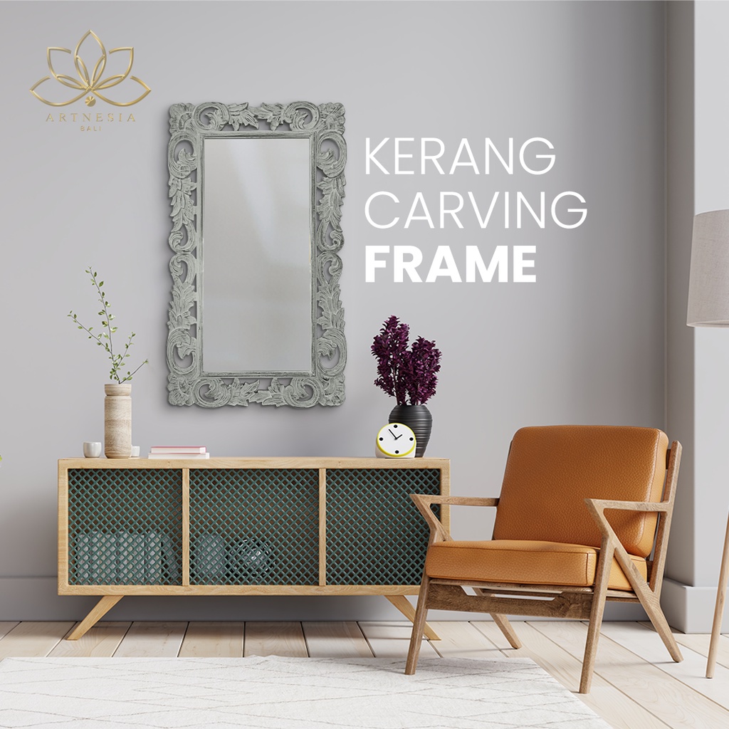 Jual BINGKAI CERMIN - KERANG CARVING FRAME | Shopee Indonesia
