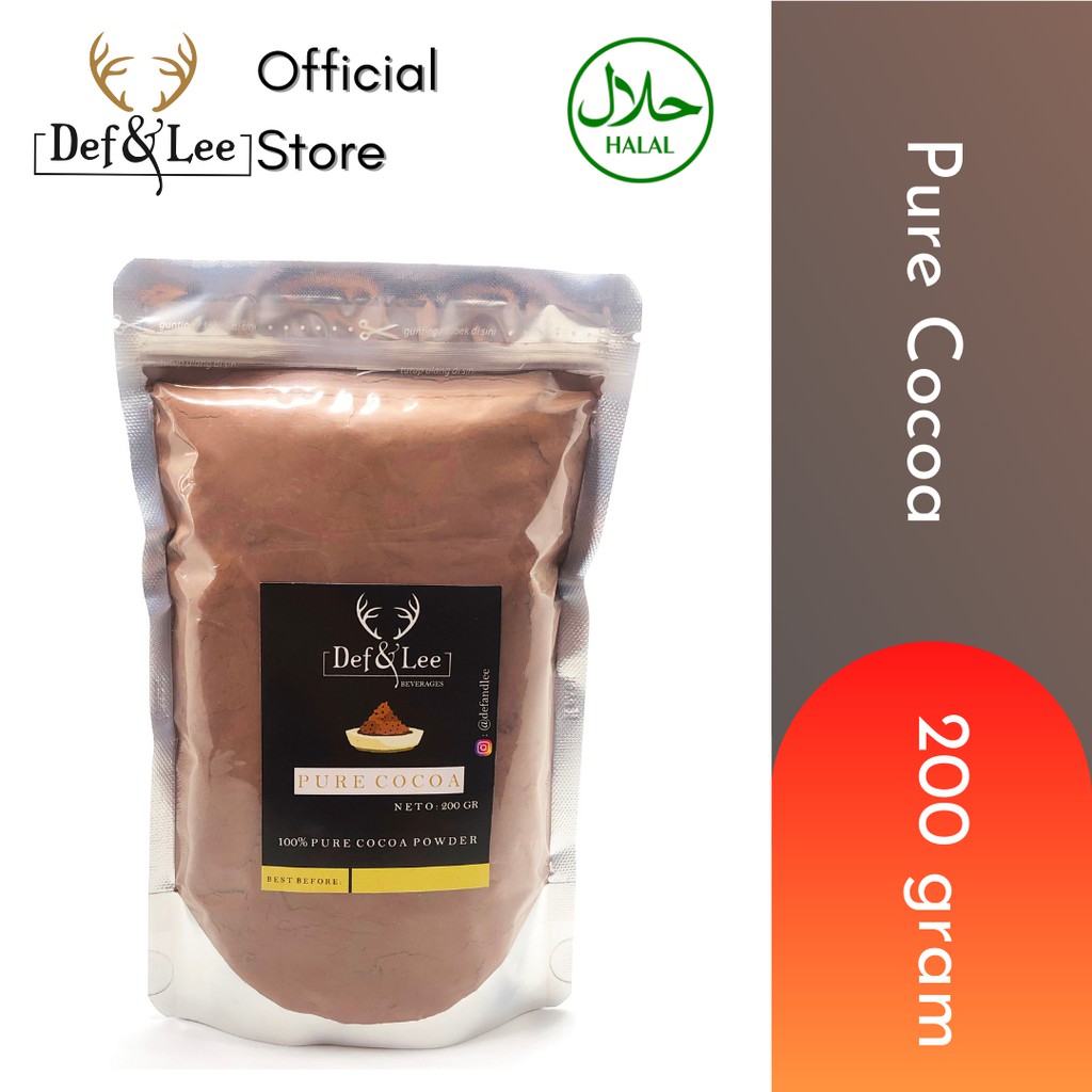Jual Pure Cocoa Chocolate Powder (Bubuk Coklat Murni) pack 200 gram ...