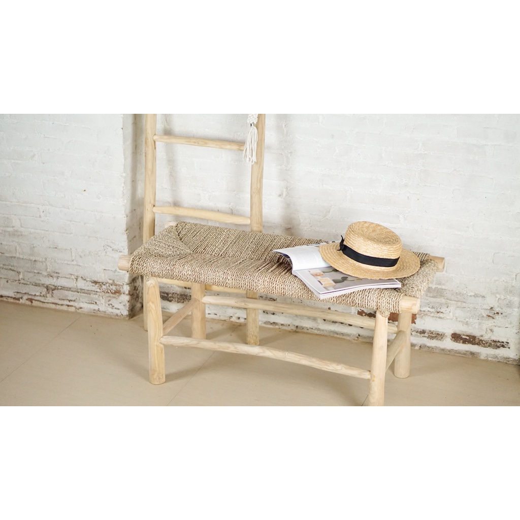 Jual Kursi homEY - Bench Woven - Natural | Shopee Indonesia