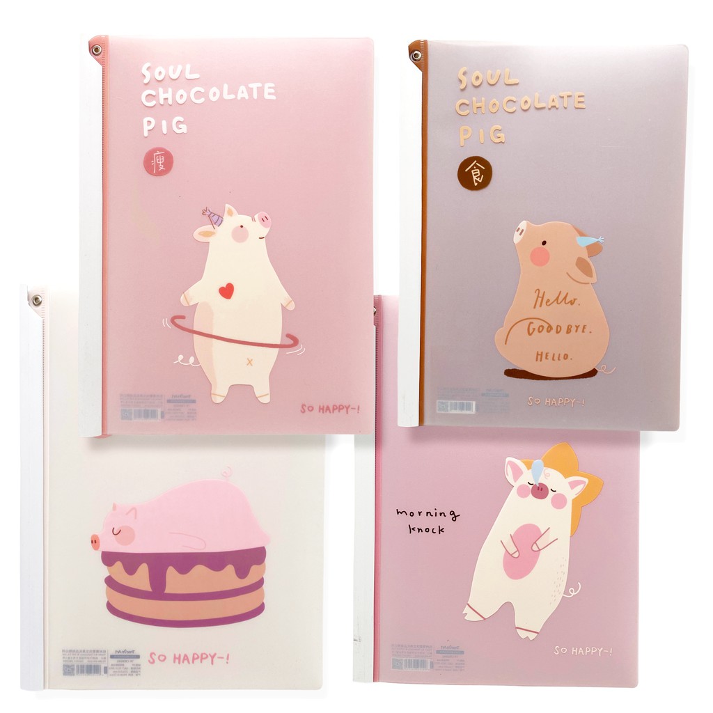 Jual Scoop Map (Penjepit) Dokumen / Document Folder Chocolate Pig ...