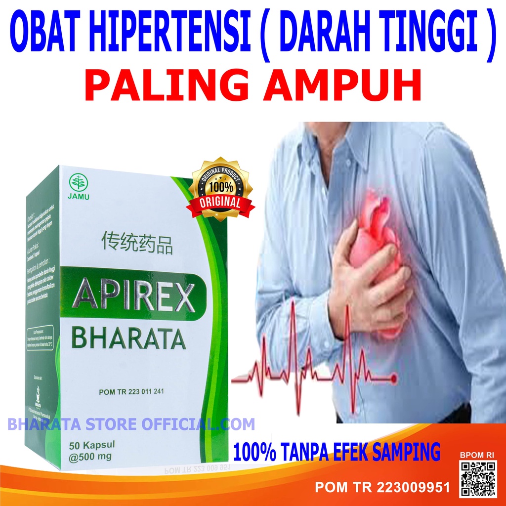 Jual Obat Darah Tinggi - Hipertensi - Kolesterol - Apirex Bharata ...